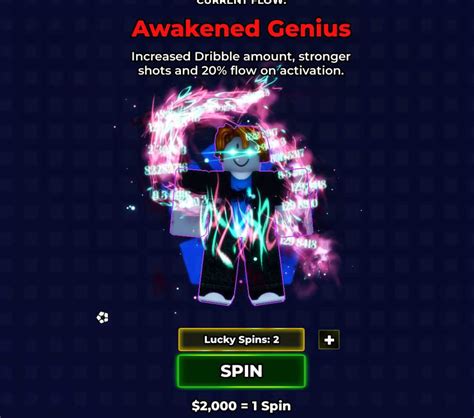 Roblox Blue Lock Rivals Flow Awakened Genius Unverified Account