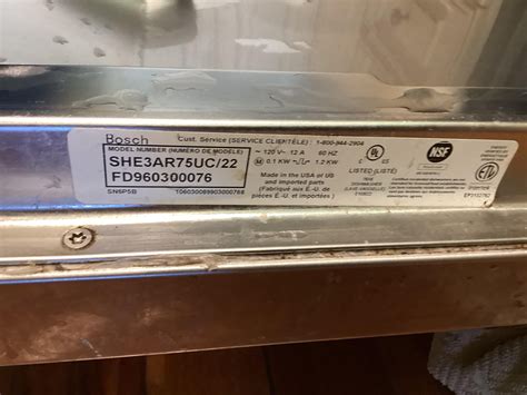 E25 Bosch Dishwasher Drain Pump Blockedfail Where To Start Rbosch