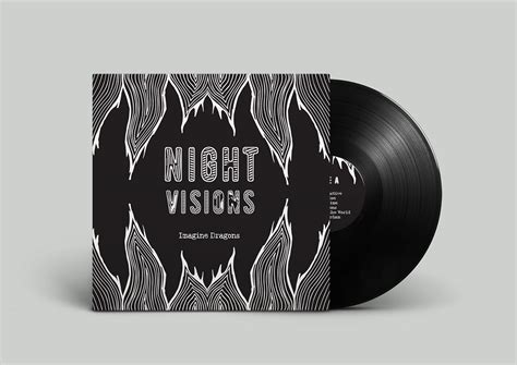 Night Visions Vinyl Album Cover On Behance