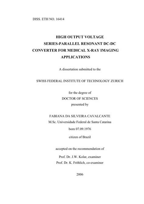 Pdf High Output Voltage Series Parallel Resonant Dc Dc Converter Dokumentips