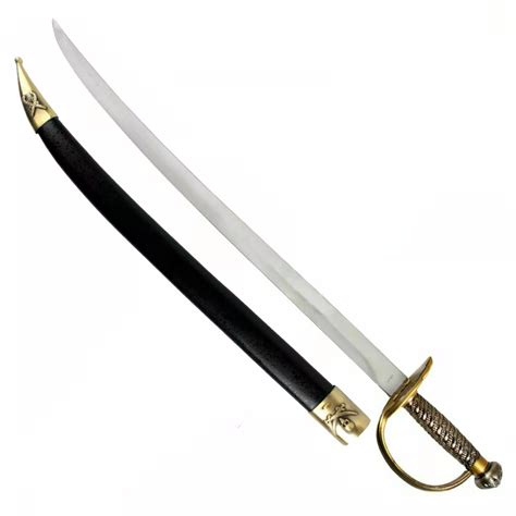 Cutlass Pirate Sword 28 W Brass Hilt Renaissance Faire Swordskingdom