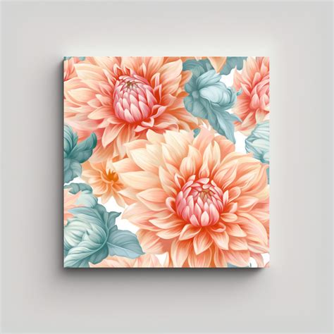 Cuadro Floral De Dahlia De Alta Calidad Para Decorar Tu Comedor Decocuadros