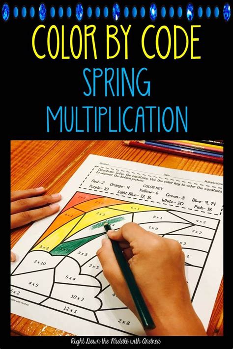 Color By Number Multiplication Color By Code Multiplication Spring Persuasive Writing