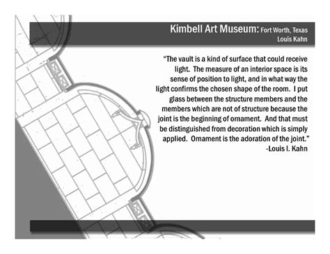 Kimbell Art Museum Applied Architecture Structure Arch 631 Docsity