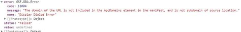 DisplayDialogAsync Throwing An Error In Outlook On The Web Issue