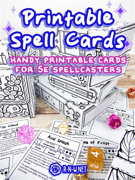 Printable Dandd Spell Cards