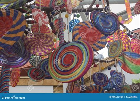 Colorful Candy Lollipop Tree Of Candylicious Shop At Sentosa Island