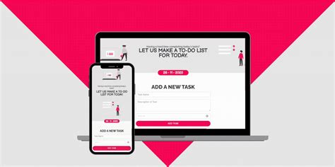 UI UX Developed For To Do List Website On Behance