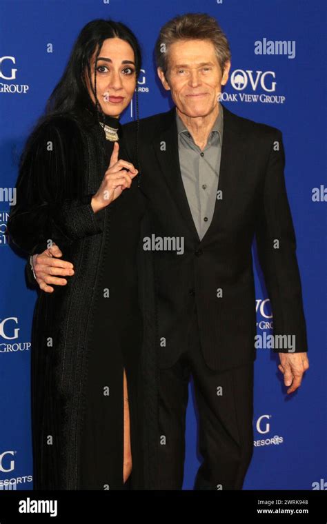Los Angeles Jan 4 Giada Colagrande Willem Dafoe At The 2024 Palm