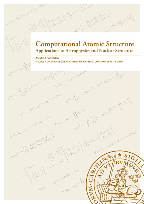 Pdf Computational Atomic Structure Applications To Astrophysics And