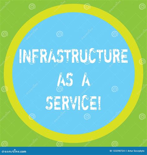 Conceptual Hand Writing Showing Infrastructure As A Service Business