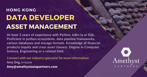 amethyst partners on linkedin assetmanagement datadeveloper python