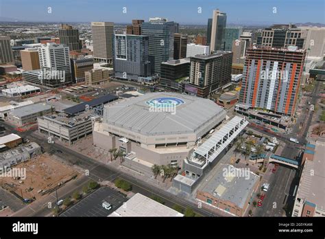 An Aerial View Of Phoenix Suns Arena Tuesday March 2 2021 In