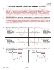 Polynomial Functions Graphs Situations KEY Pdf Precalculus HS Mathematics Unit Lesson