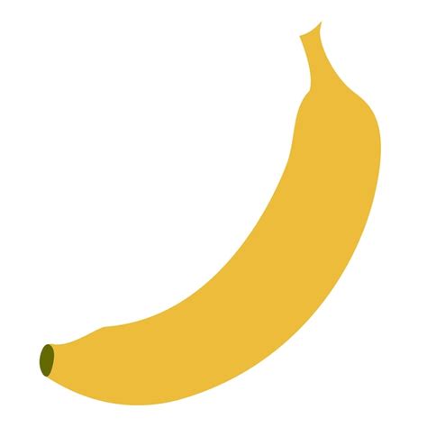 잘 익은 노란 바나나 벡터 일러스트 레이 션 프리미엄 벡터