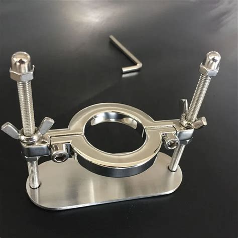 Stainless Steel Scrotum Extrusion Clip Chastity Device Scrotum Stimulate Binding Stretcher Adult