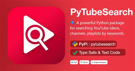 Github Malith Rukshanpytubesearch 🔍 A Powerful Python Package For Searching Youtube Content
