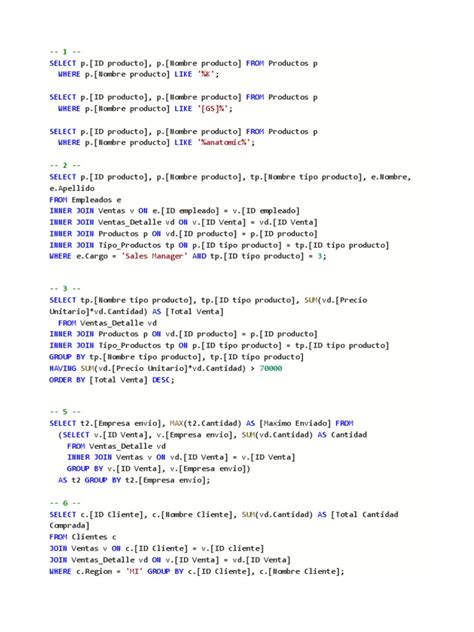 Ejercicios Sentencias Sql Pdf