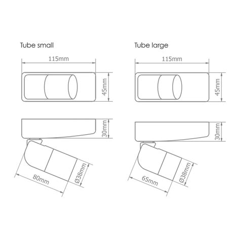 Pvd Concept White Line Dotsi 38 Surface Mounted Rectangular Spotlight