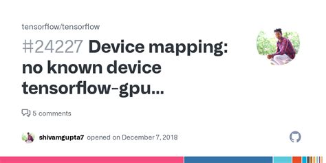 Device Mapping No Known Device Tensorflow Gpu Windows Issue Tensorflow Tensorflow