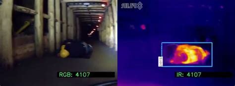 human lying no detection in rgb image correct detection in the ir