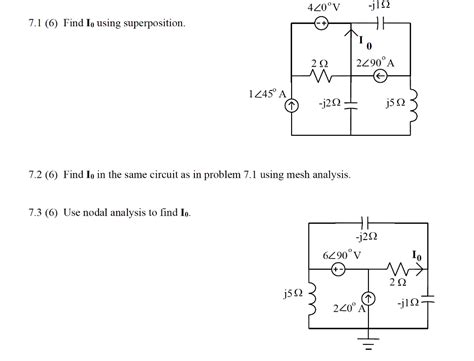solved 4z0°v j1Ω 7 1 6 find i using superposition 2290°Α
