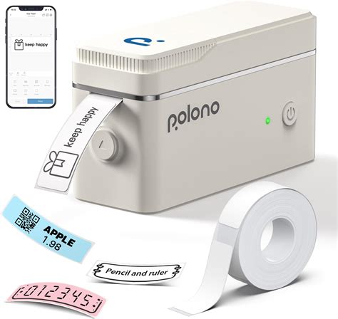 Polono P31s Label Maker Machine With Tape Portable Thermal Printer