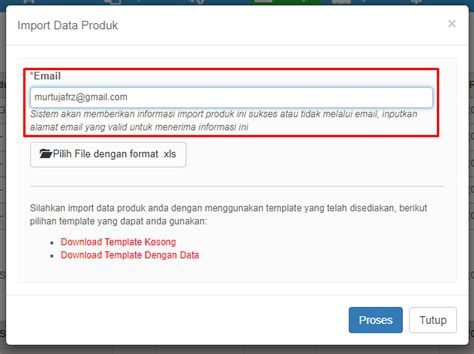 update data produk menggunakan file excel erzap sistem erp terintegrasi