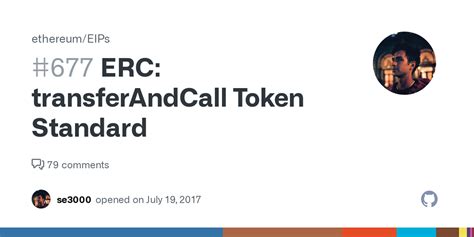 erc transferandcall token standard · issue 677 · ethereum eips · github