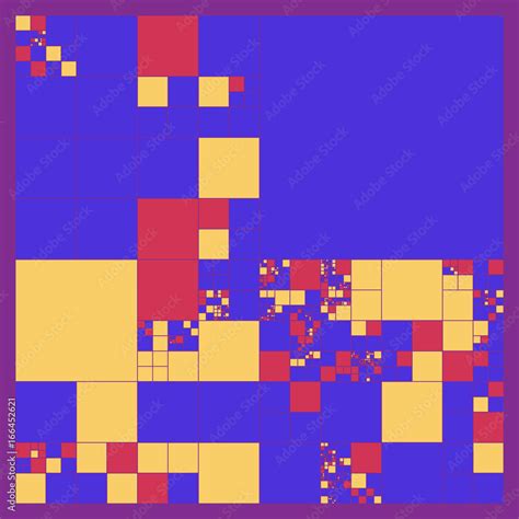 Subdivided Squares Grid System Randomly Sized Polygons With Fixed Space Between Futuristic