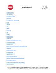 Comprehensive Guide CS Spring Data Structures Syllabus Course Hero