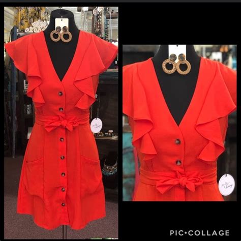 Milk And Honey Dresses Milk And Honey Bright Red Dress Poshmark