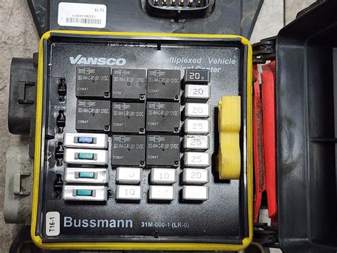 Vansco Fuse Box Panel Multiplex Vehicle Electrical Center Part 122290 003511 For Sale Opa