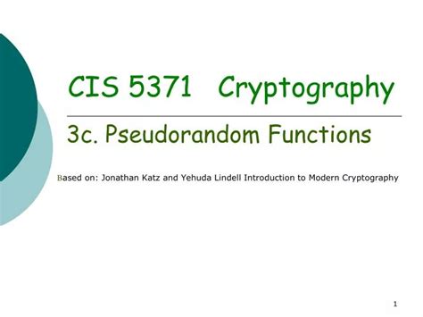 ppt cis 5371 cryptography powerpoint presentation free download id