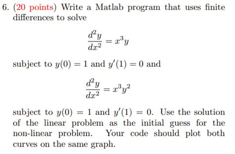Solved 6 20 Points Write A Matlab Program That Uses