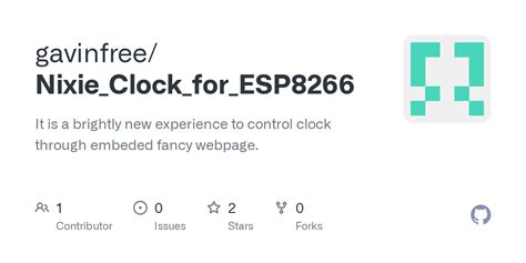 GitHub Gavinfree Nixie Clock For ESP It Is A Brightly New Experience To Control Clock