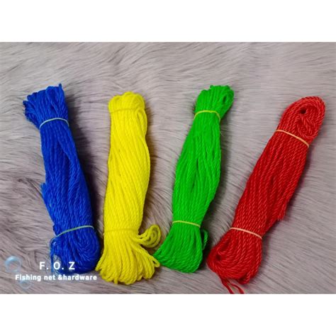 Pe Rope 3 5mm Colour Blue And Red And Yellow And Green And Gg Tali Pe 20mtr Tali Bubu Tali Sangkar Tali