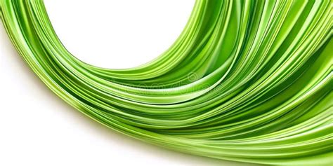 Abstract Green Swirling Lines Nature Inspired Design Eco Background Stock Illustration