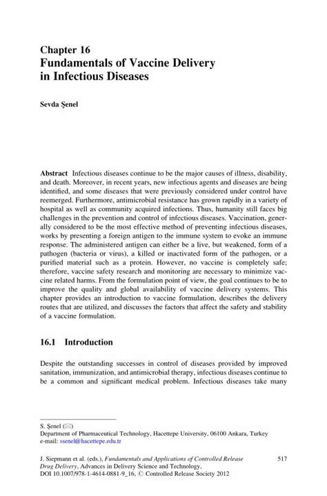 Pdf Fundamentals And Applications Of Controlled Release Drug Delivery