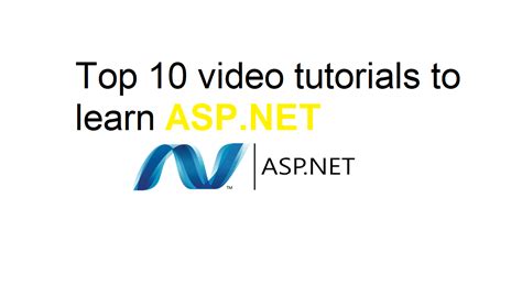 top 10 video tutorials to learn asp best asp tutorials
