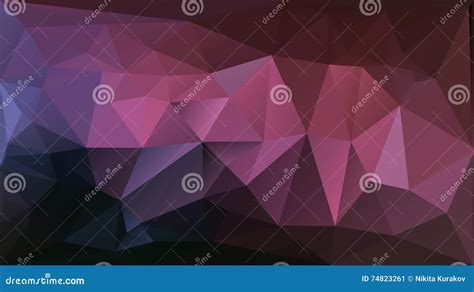 Purple Pink Abstract Triangle Background Stock Vector Illustration Of Modern Background 74823261