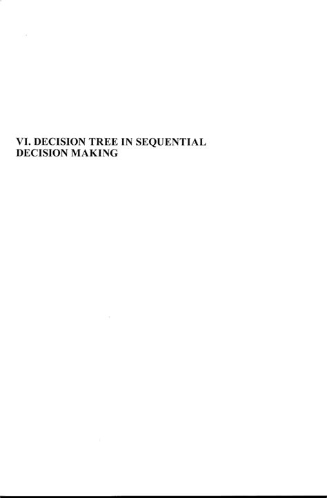 PDF DECISION TREE IN SEQUENTIAL DECISION MAKING