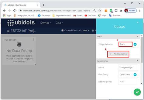 Internet Of Things Monitoring Sensor And Controlling Led On Ubidots Dashboard Using Mqtt