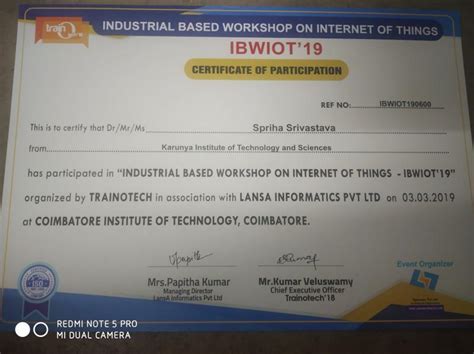 Spriha Srivastava On Linkedin Iot Ibwiot19