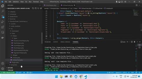 cakephp 4 extending helpers in the friendsofcake bootstrapui plugin