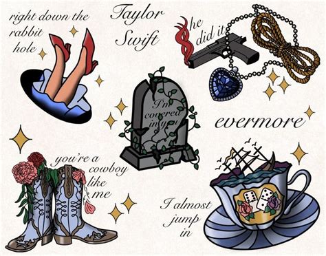 Taylor Swift Flash Tattoos Printable Calendars At A Glance