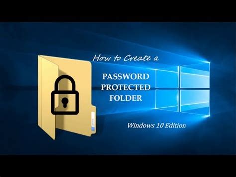 How To Make A Password Protected Folder Windows YouTube