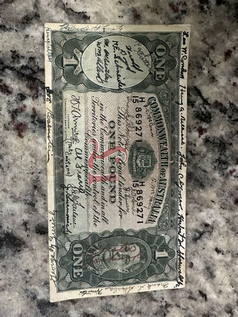 1938 1952 1 Pound Note R Currency