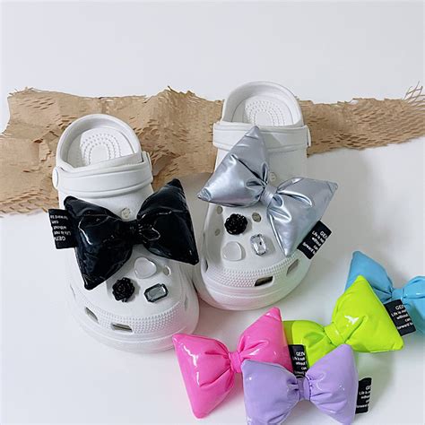 6col 쿠션 패딩 리본 진주 큐빅 신발꾸미기 신발장식 신발파츠세트 에이블리