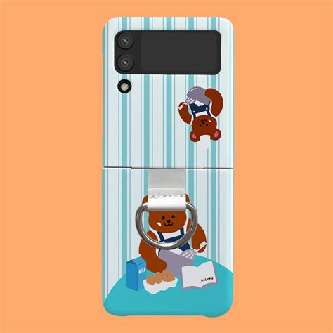 무광 Z플립 캘리베어 베이킹 블루 캐치링set 핸드폰 휴대폰 갤럭시 삼성 케이스 Z플립3 4 5 지플립3 4 5 제트플립3 4 5 팔레트 캐치링 스마트 링 고리 커플